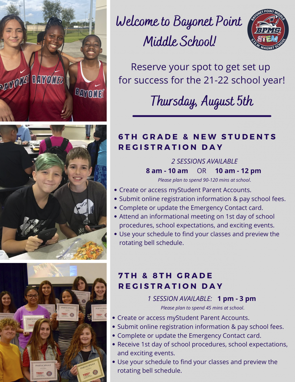 2021-2022 School Year | Bayonet Point Middle School