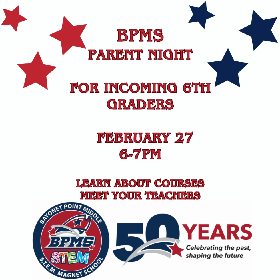 BPMS Parent Night | Bayonet Point Middle School